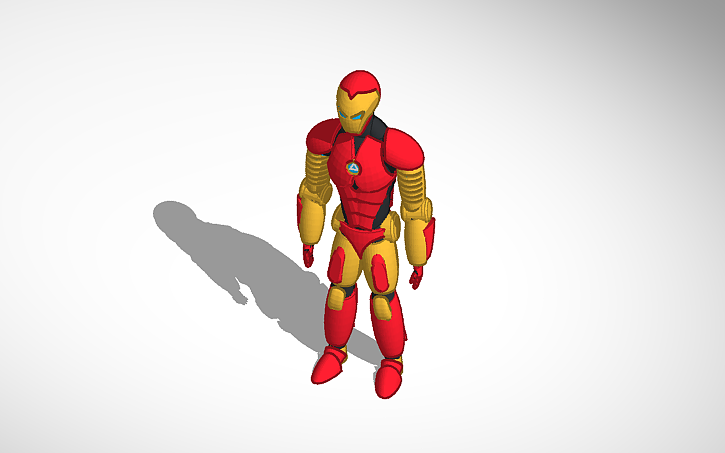 3D design Iron Man - Tinkercad