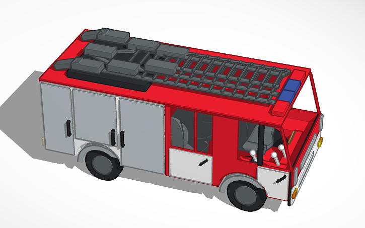 3D design Пожарная Машина - Tinkercad