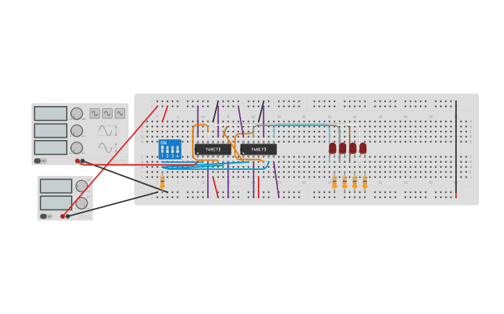 Circuit design LAB09_1 - Tinkercad