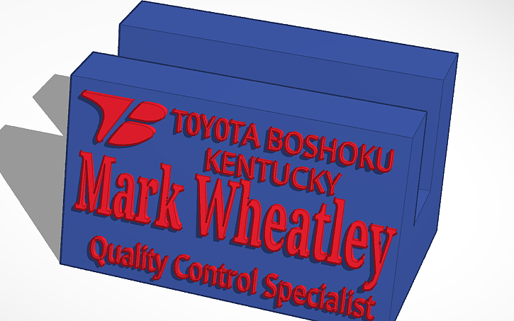 3D design Card Holder | Tinkercad