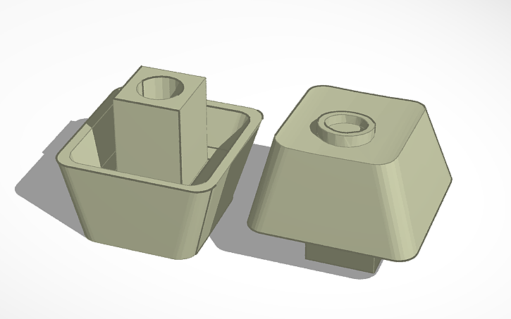 3D design KeyCap_V2 - Tinkercad