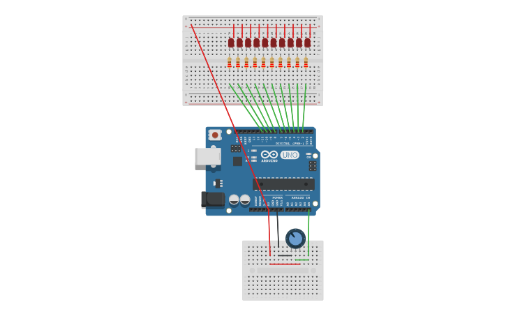 Circuit design Chenillard V01 | Tinkercad