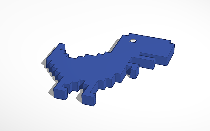 3D design T-Rex - Tinkercad