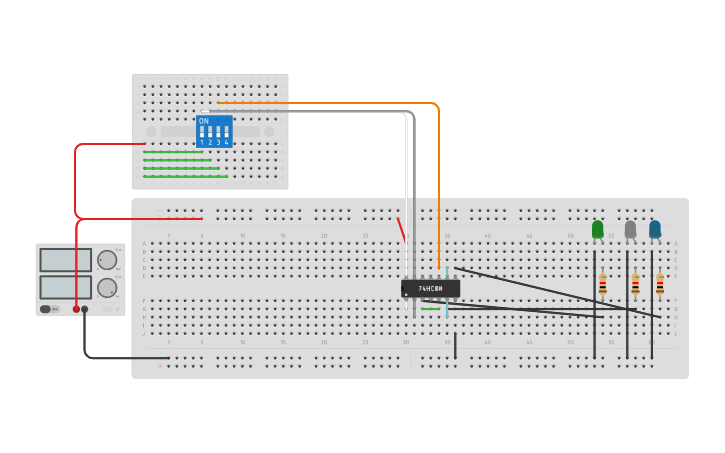 Circuit design Experimento 9 | Tinkercad