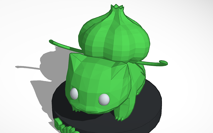 3D design Bulbasaur - Tinkercad