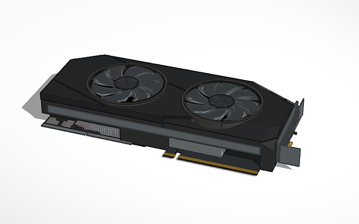 3D design Asus DUAL-RTX2060S-O8G-EVO Graphics Card | Tinkercad