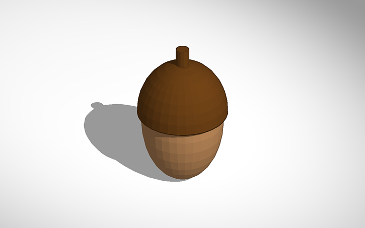 3D design Acorn - Tinkercad
