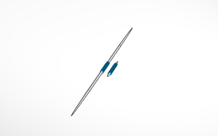 3D design Retractable Javelin - Tinkercad