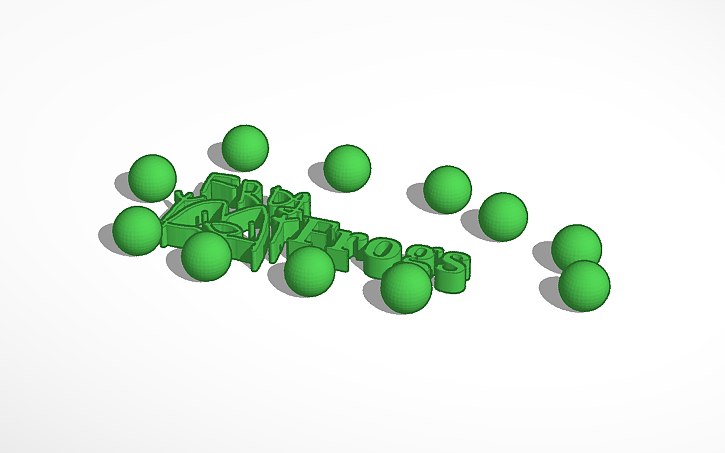 3D design frog | Tinkercad