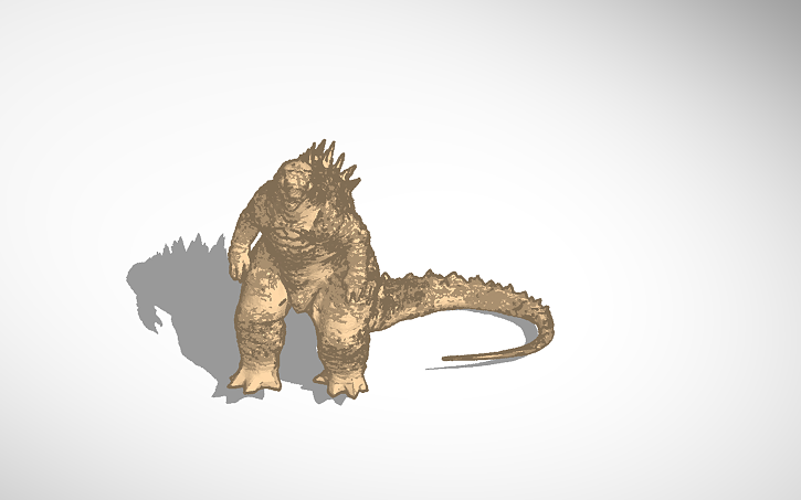 3D design Godzilla - Tinkercad