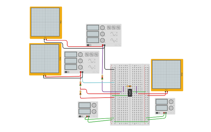 Circuit design Differential - Tinkercad