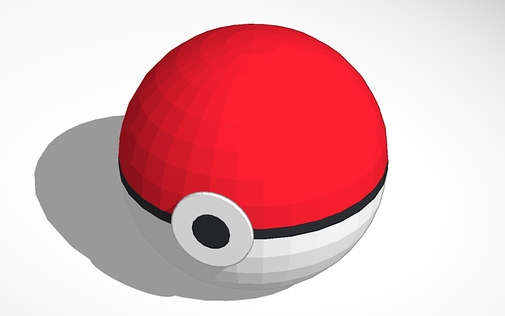 3D design poke_ball | Tinkercad