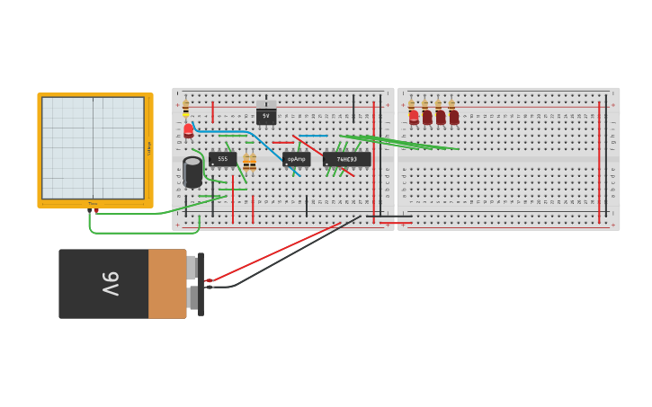 Circuit Design Binary Counter Tinkercad