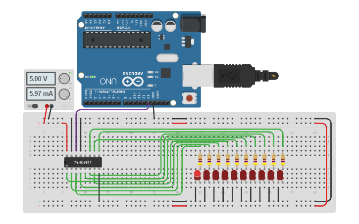 Circuit design Atividade 03 | Tinkercad