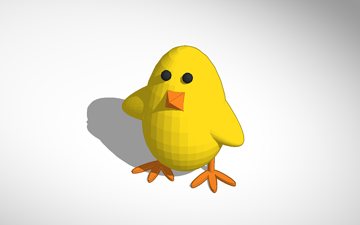 3D design chicken - Tinkercad