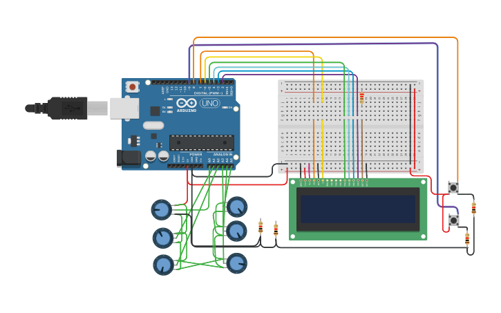 Circuit design Atividade 7 | Tinkercad