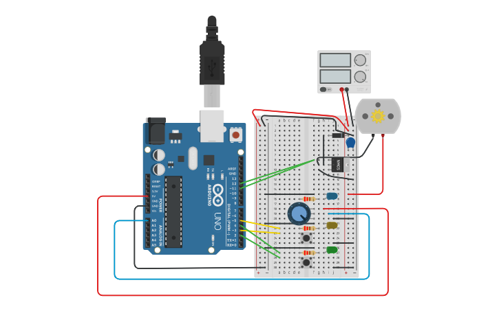 Circuit design Lab 1 Part E - Tinkercad