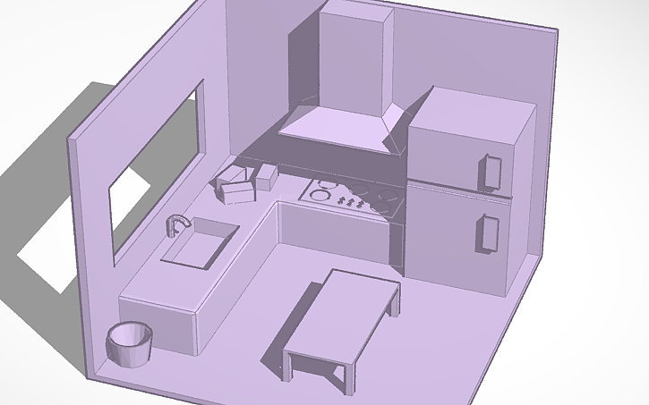 3D design 3D Kitchen - Tinkercad