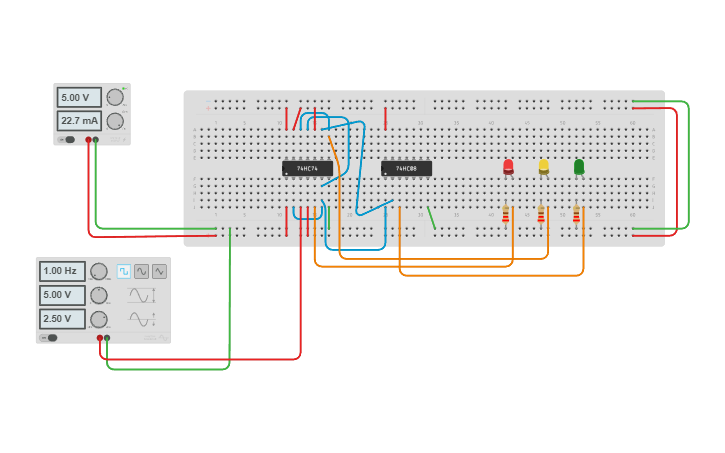 Circuit Design Smart Traffic Light System Using Arduino Tinkercad