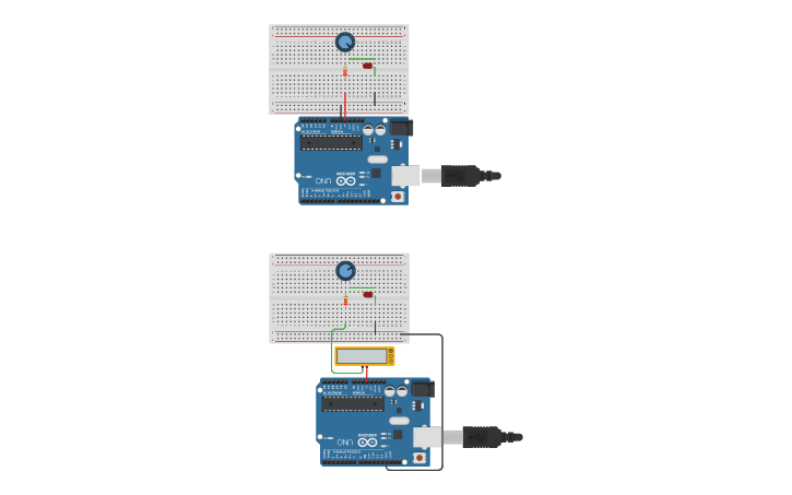 Circuit design Potentiometer Circuit (Arduino for Power) - Tinkercad
