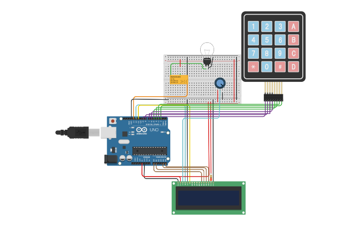 Circuit design CERRADURA ELECTRONICA - Tinkercad