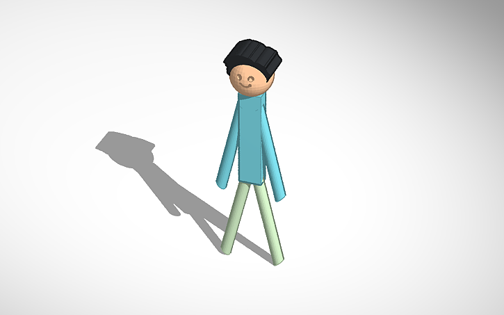 3D design A walking Boy | Tinkercad