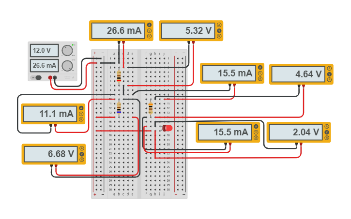 Circuit design TI 2 | Tinkercad