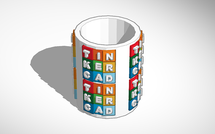 3D design Tinkercad cup | Tinkercad