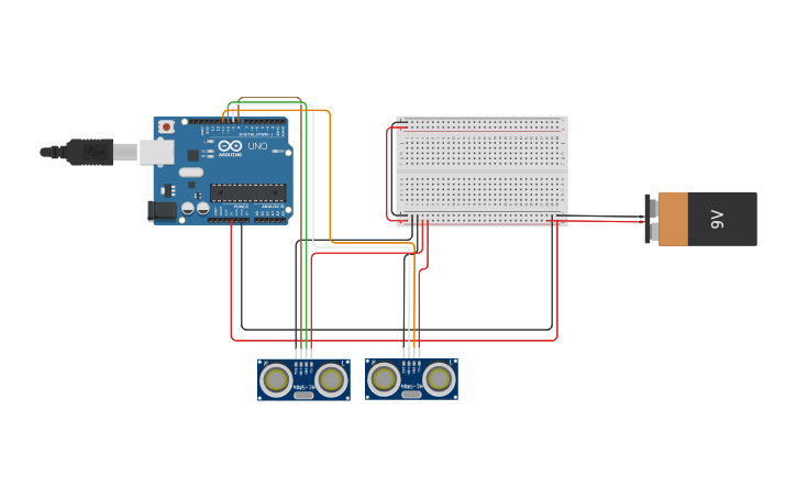 Circuit Design Simulação Ultrassom Henrique Siqueira Tinkercad