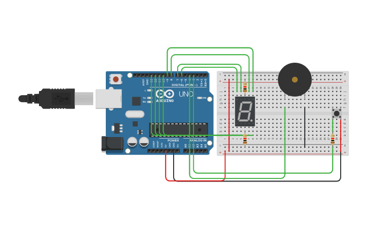 Circuit design TIMER CON SUONO - Tinkercad