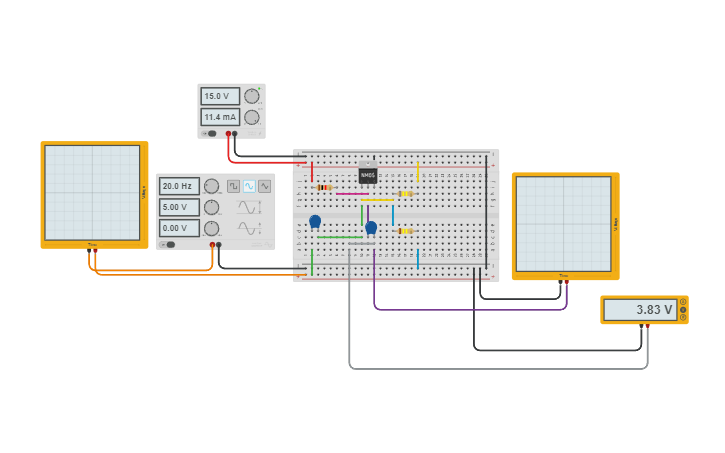 Circuit design Amplifier - Tinkercad