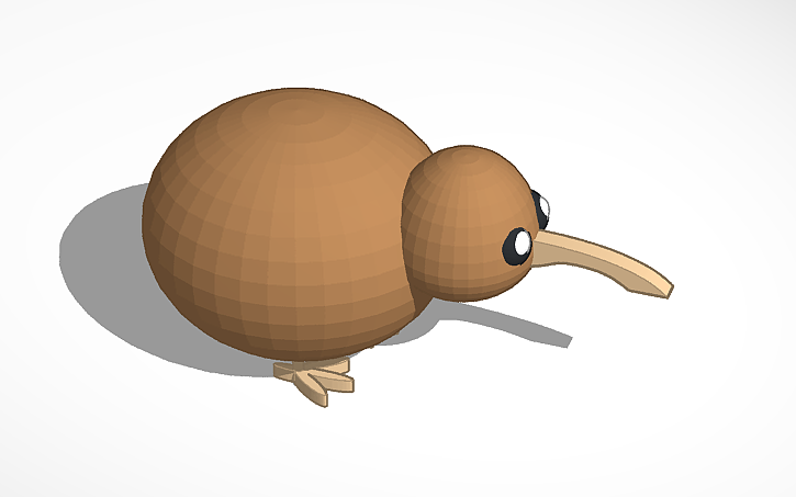 3D design Kiwi - Tinkercad