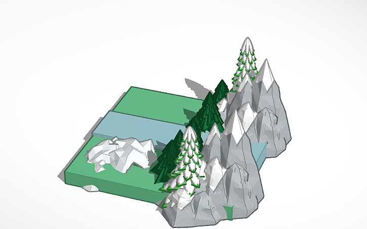 3D design Taiga Biome - Tinkercad
