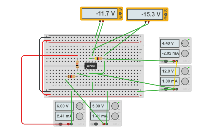 Circuit Design Opamp 1 Tinkercad