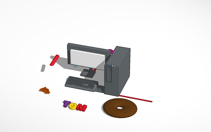 3D design Tom's PC with everything! | Tinkercad