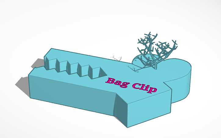 3D design 03 - FaiqaA - Bag Clip | Tinkercad