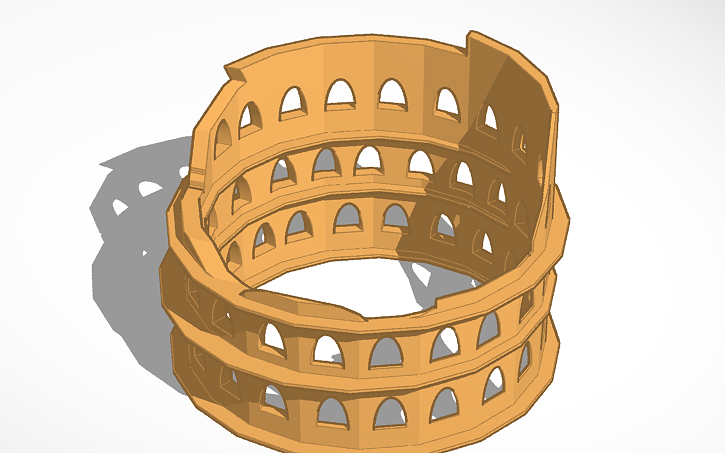 3D design Colosseum - Tinkercad