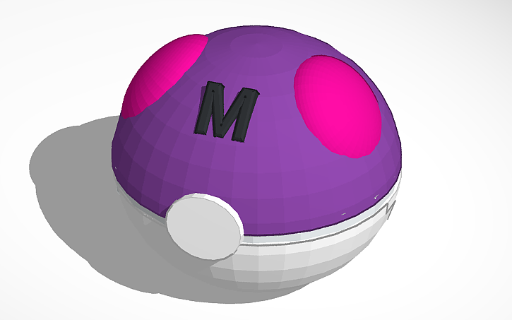 3D design master ball - Tinkercad