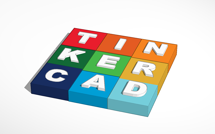 3D design tinkercad logo | Tinkercad