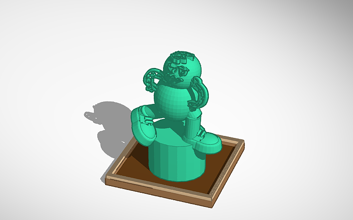 3D design The Thinker- Statue design - Tinkercad
