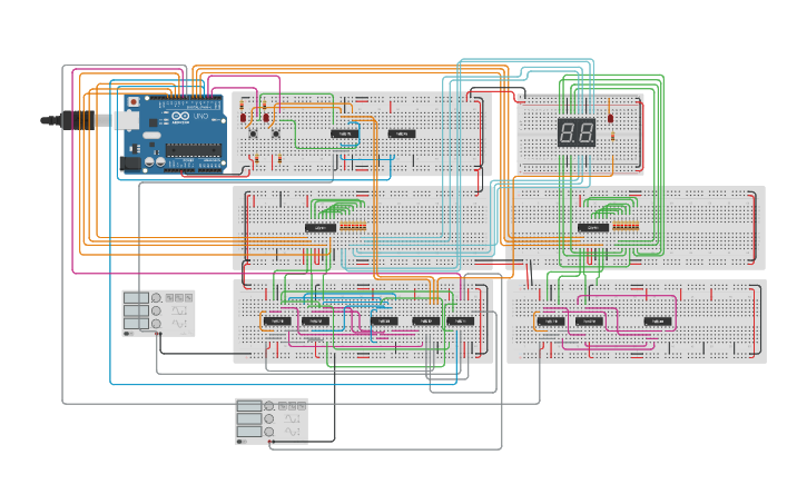 Circuit design Projeto Final - Timer de cozinha - Tinkercad