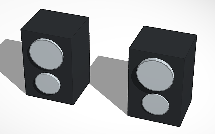 3D design Speakers - Tinkercad