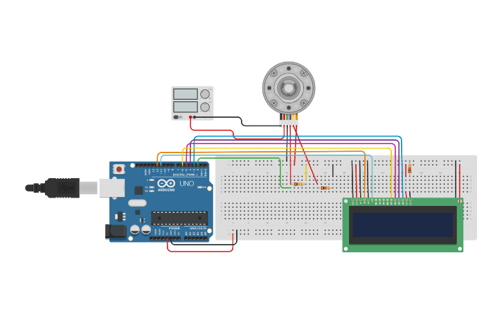 Circuit design Encoder - Tinkercad