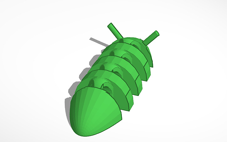 3D design Worm flex - Tinkercad