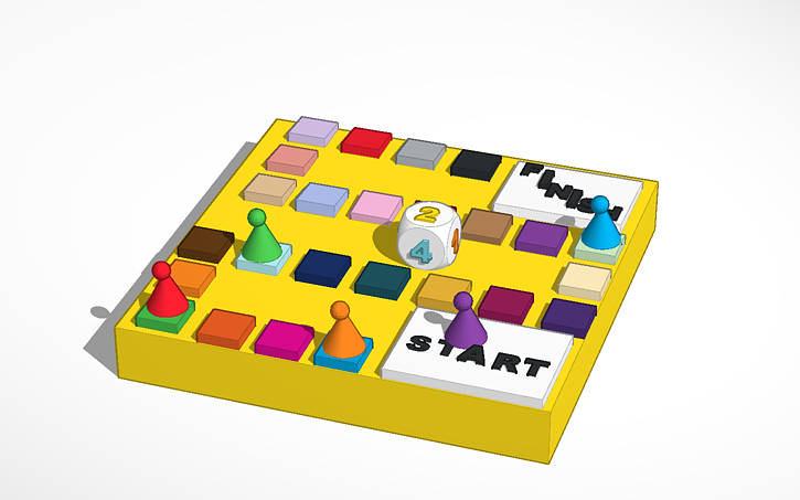 3D design board game - Tinkercad