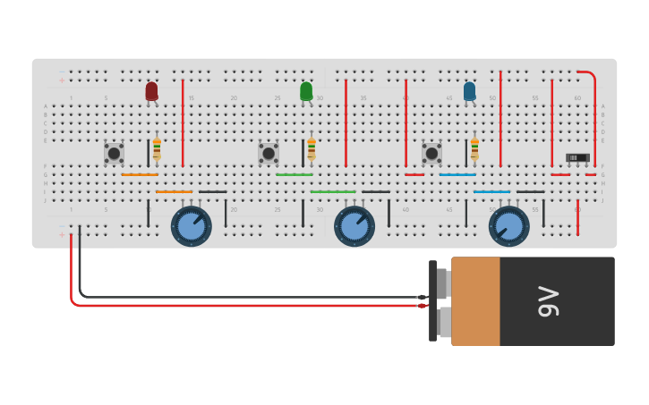 Circuit Design Michael Pellegrino Pulsanti E Potenziometri Tinkercad