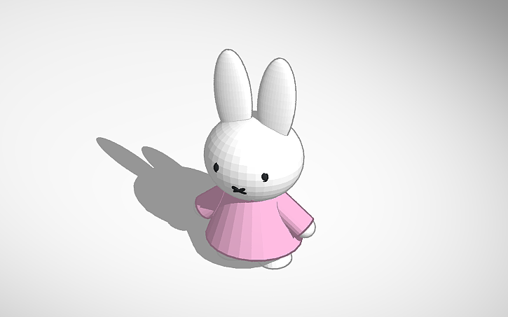 3D design miffy - Tinkercad