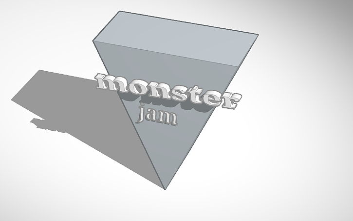 3D design monster jam logo copy if need to | Tinkercad