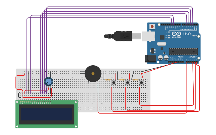 Circuit design projeto timer | Tinkercad