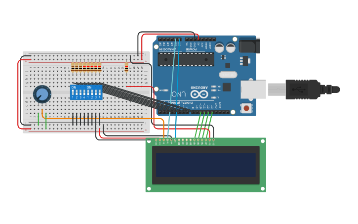 Circuit design Ejercicio 5 desafio - Tinkercad